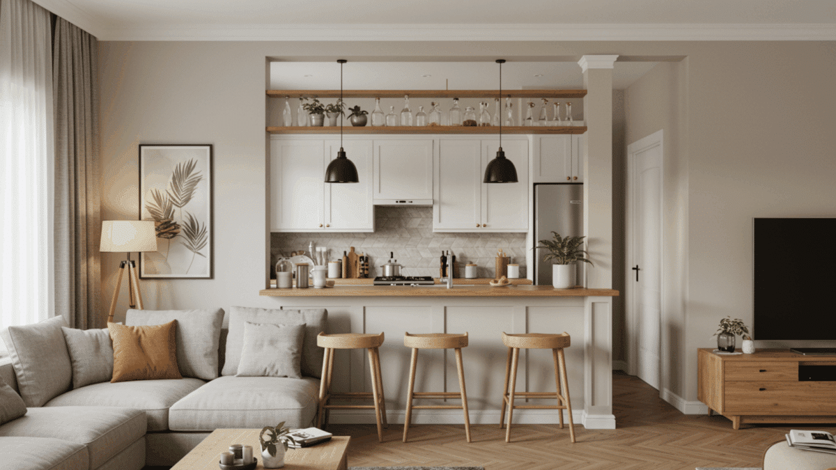 31 Small House Open Concept Kitchen Living Room Ideas - Opple House