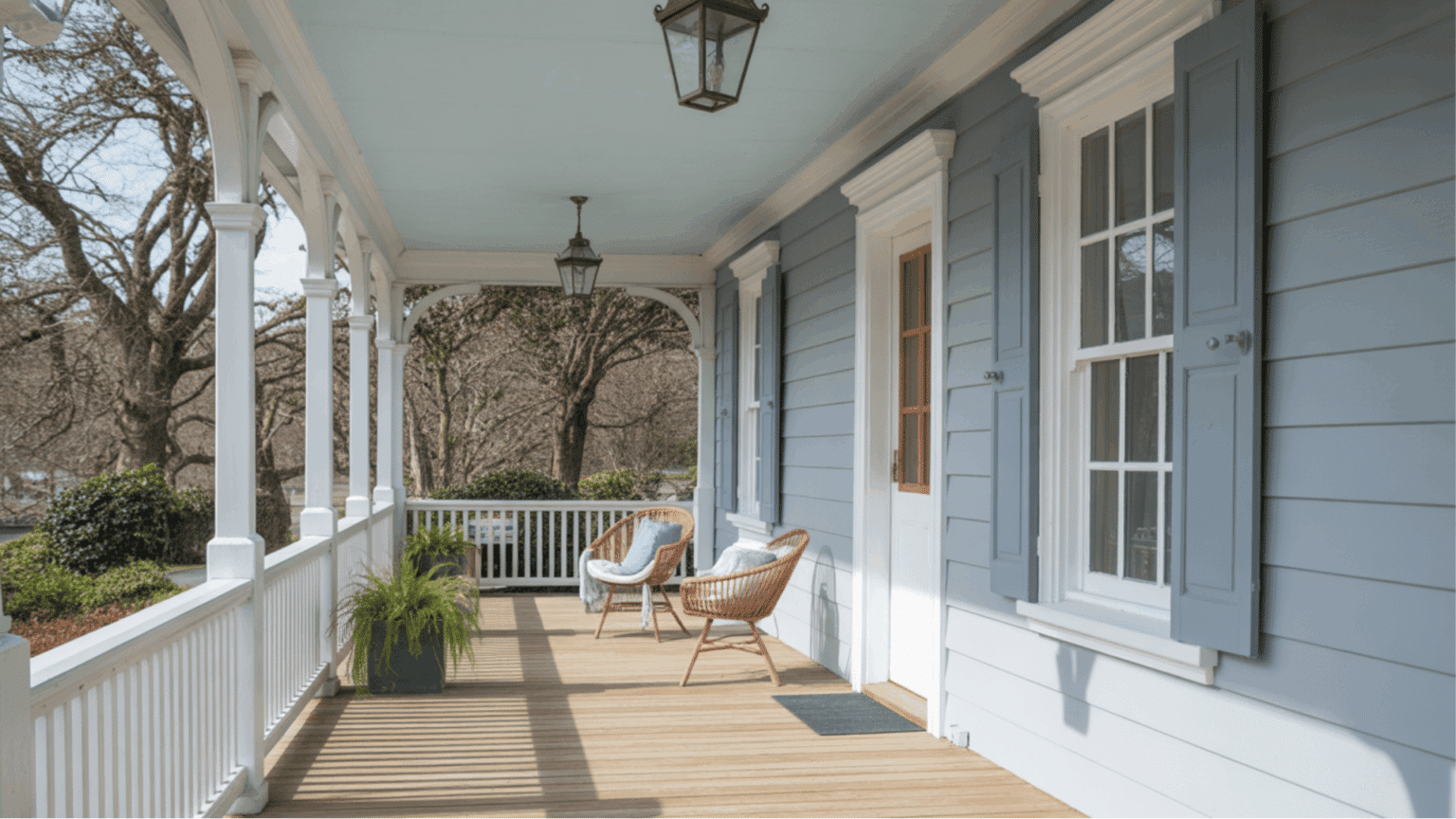 Why Do People Paint Porch Ceilings Blue in the South? - Opple House