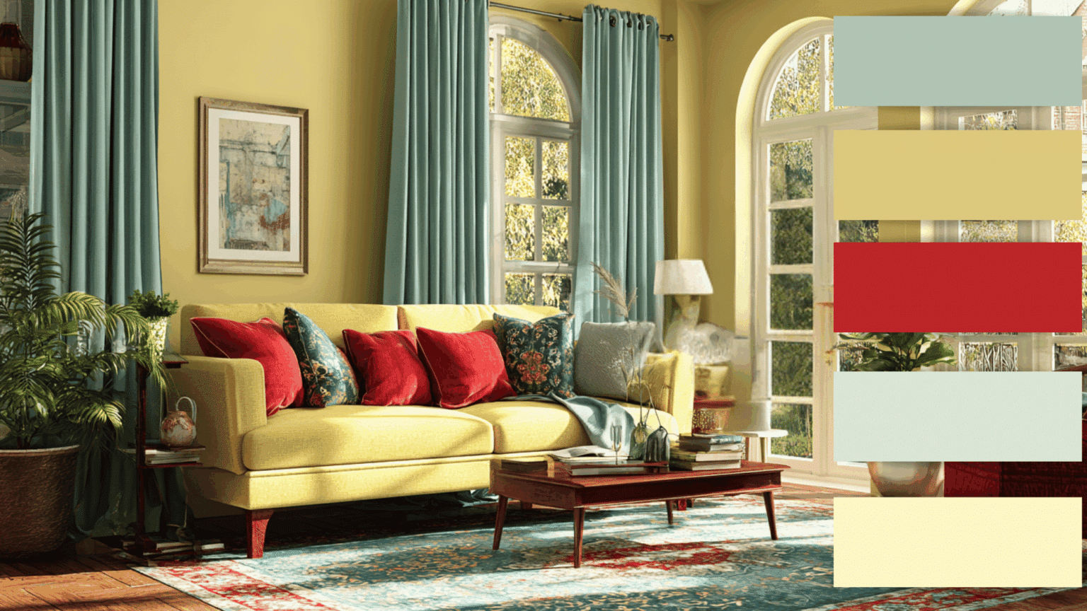 How to Use Split Complementary Colors in Interior Design - Opple House