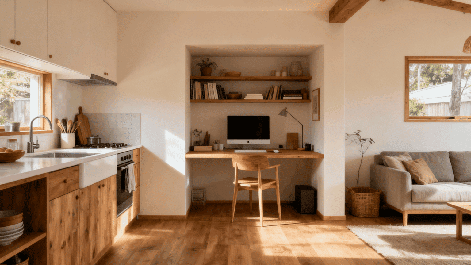 31 Small House Open Concept Kitchen Living Room Ideas - Opple House