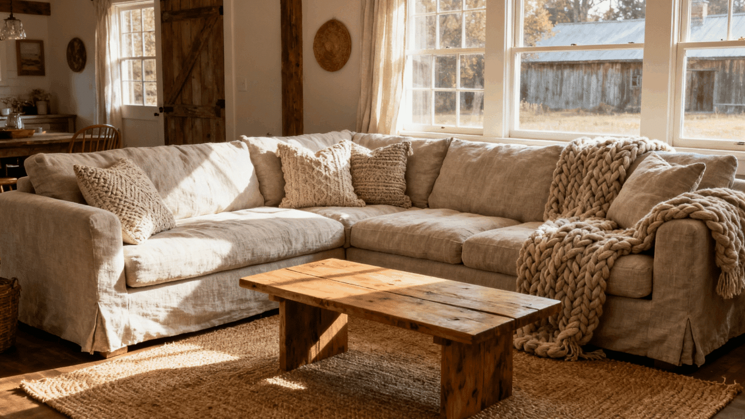 41 Farmhouse Living Room Ideas for a Rustic Aesthetic - Opple House
