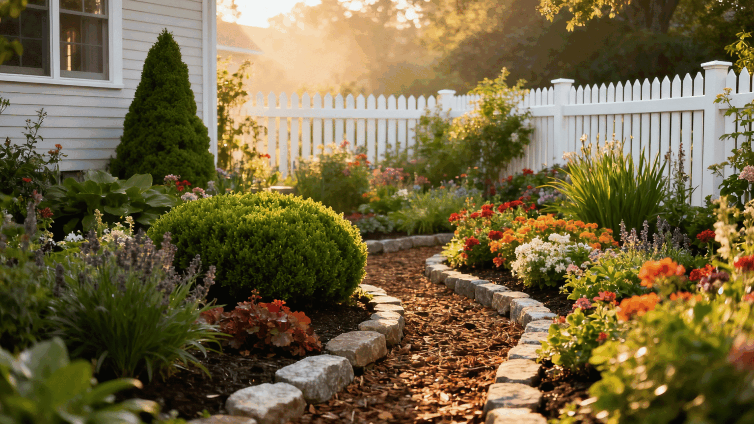 37 Simple Front Yard Flower Bed Ideas - Opple House