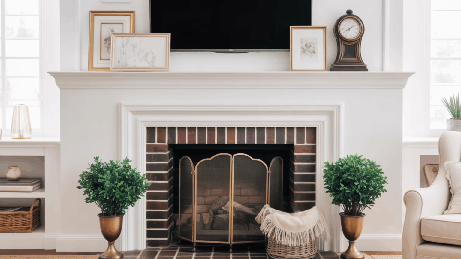 33 Mantel Decor with TV Ideas for Every Home - Opple House