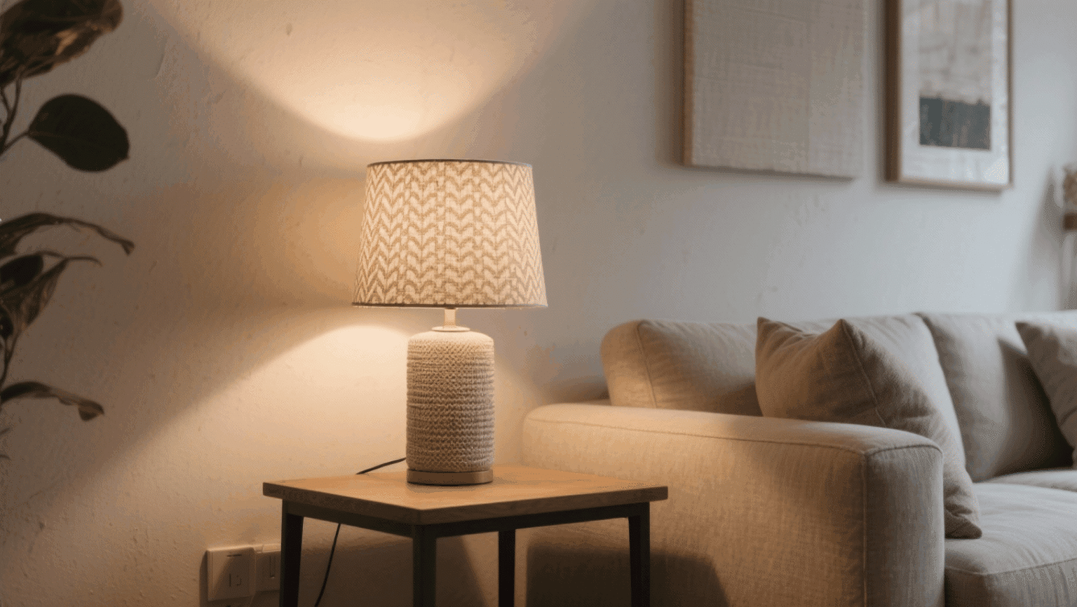 How to Use Colour & Texture in Your Living Room Lamp Shade - Opple House