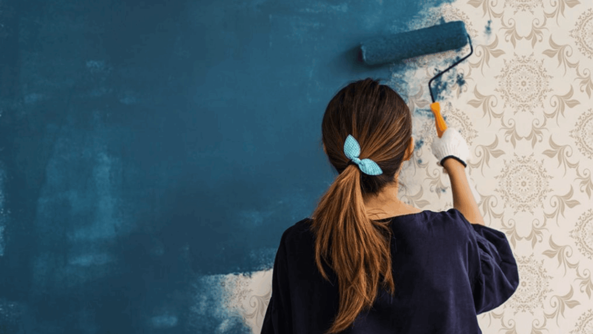How to Paint Over Wallpaper the Right Way - Opple House