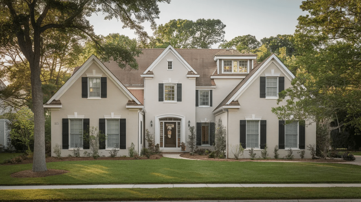 What Color Paint Goes with Brown Roof? - Opple House