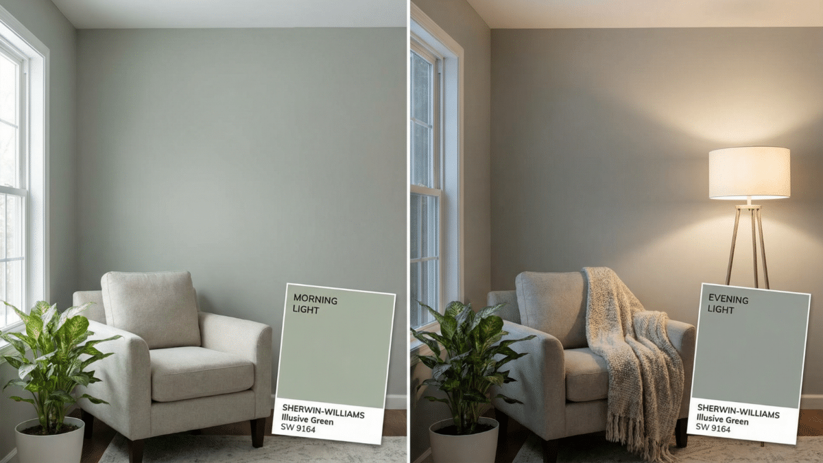 All About Sherwin-Williams Illusive Green (SW 9164) - Opple House