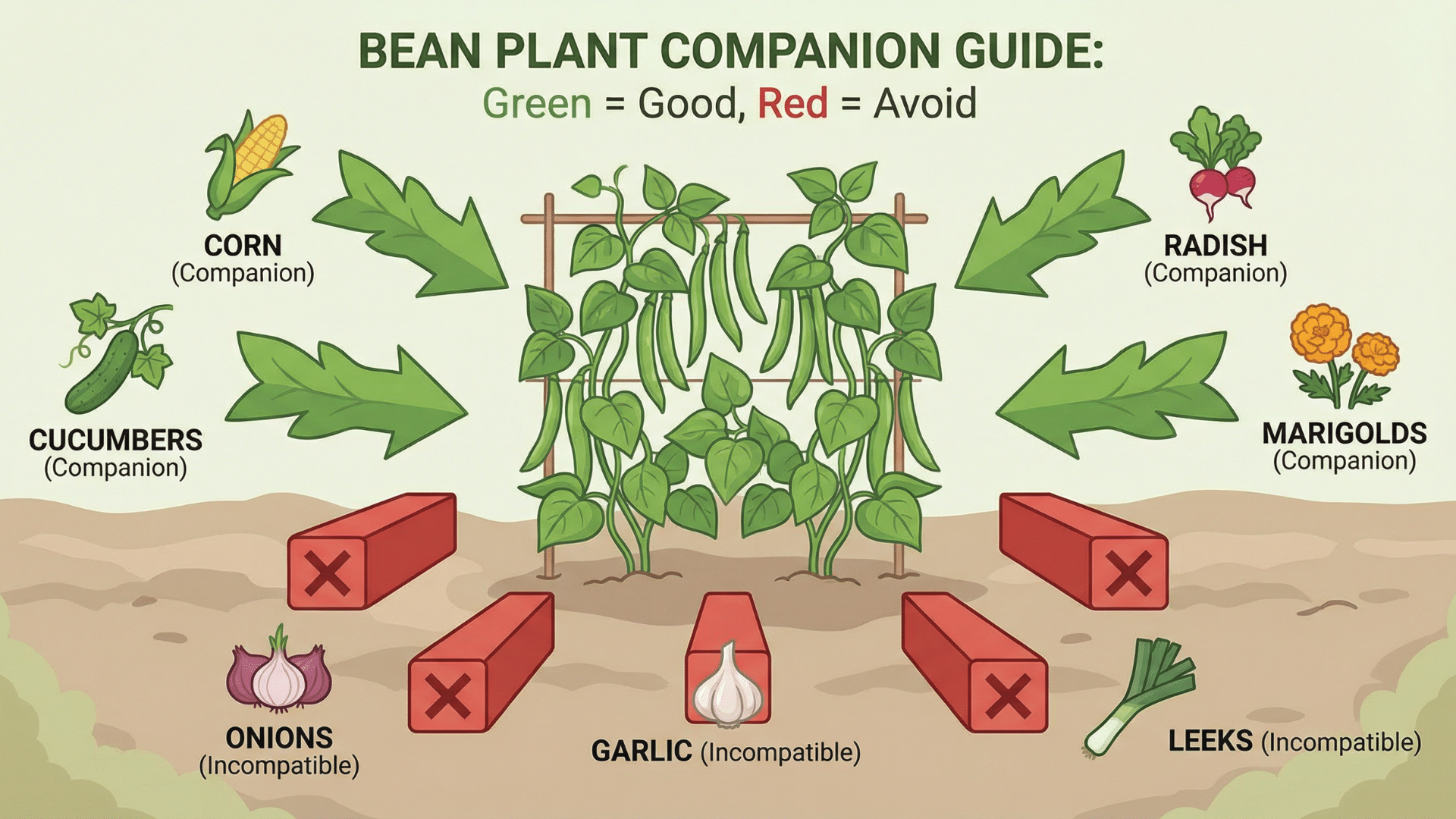 Guide for Vegetable Garden Companion Planting - Opple House