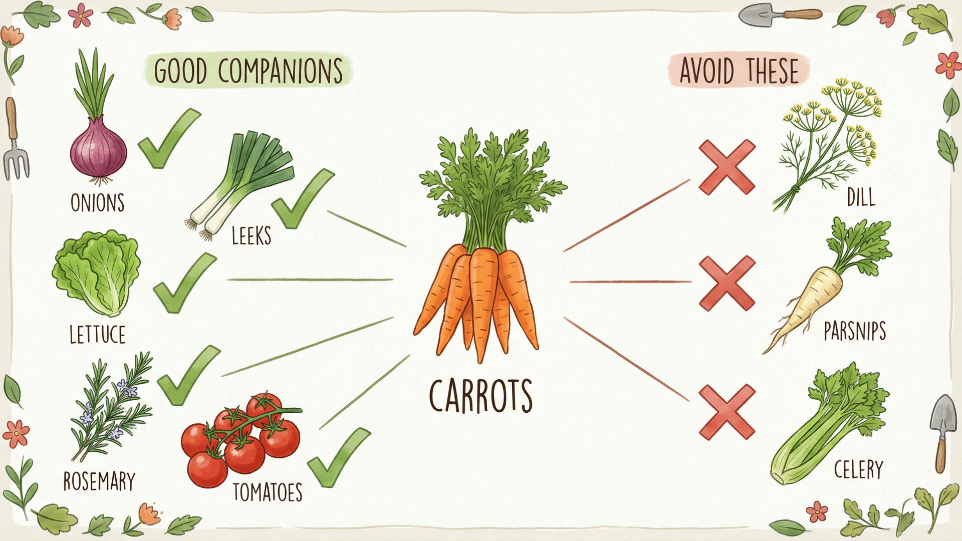 Guide for Vegetable Garden Companion Planting - Opple House