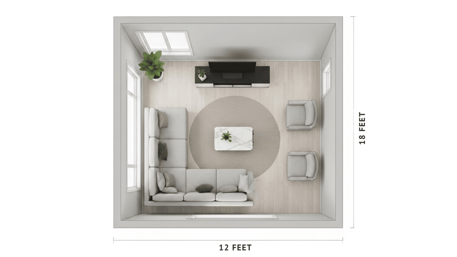 Typical Dimensions of an Average Living Room Size - Opple House