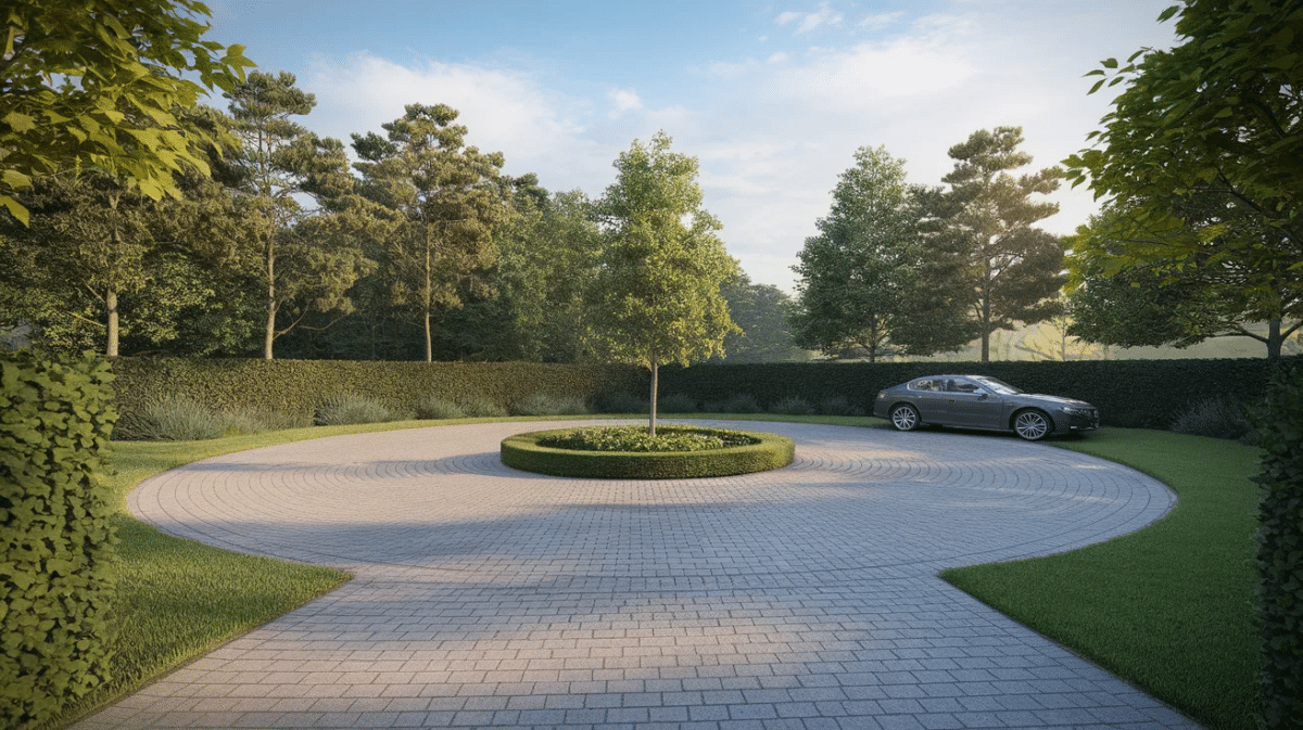 17 Circular Driveway Ideas for Homes - Opple House