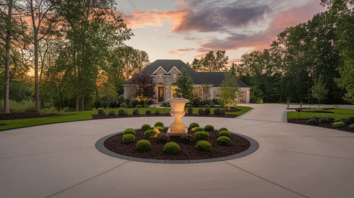 17 Circular Driveway Ideas for Homes - Opple House