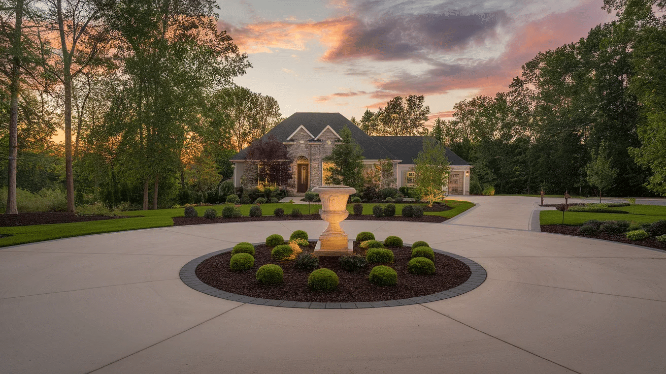17 Circular Driveway Ideas for Homes - Opple House