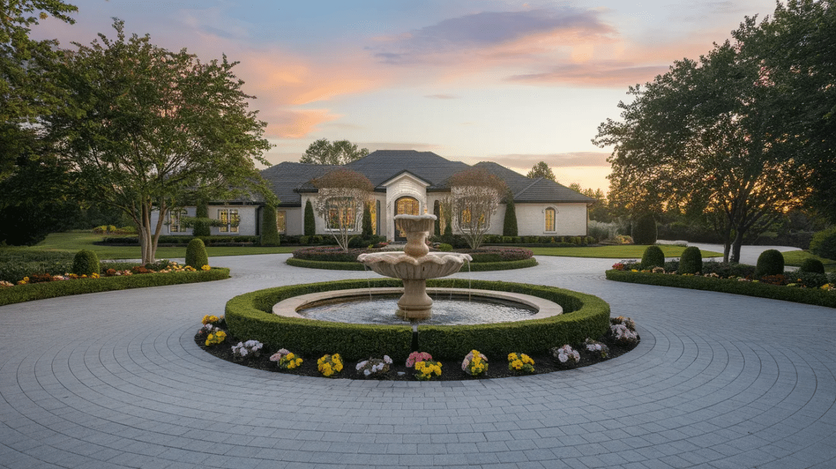 17 Circular Driveway Ideas for Homes - Opple House