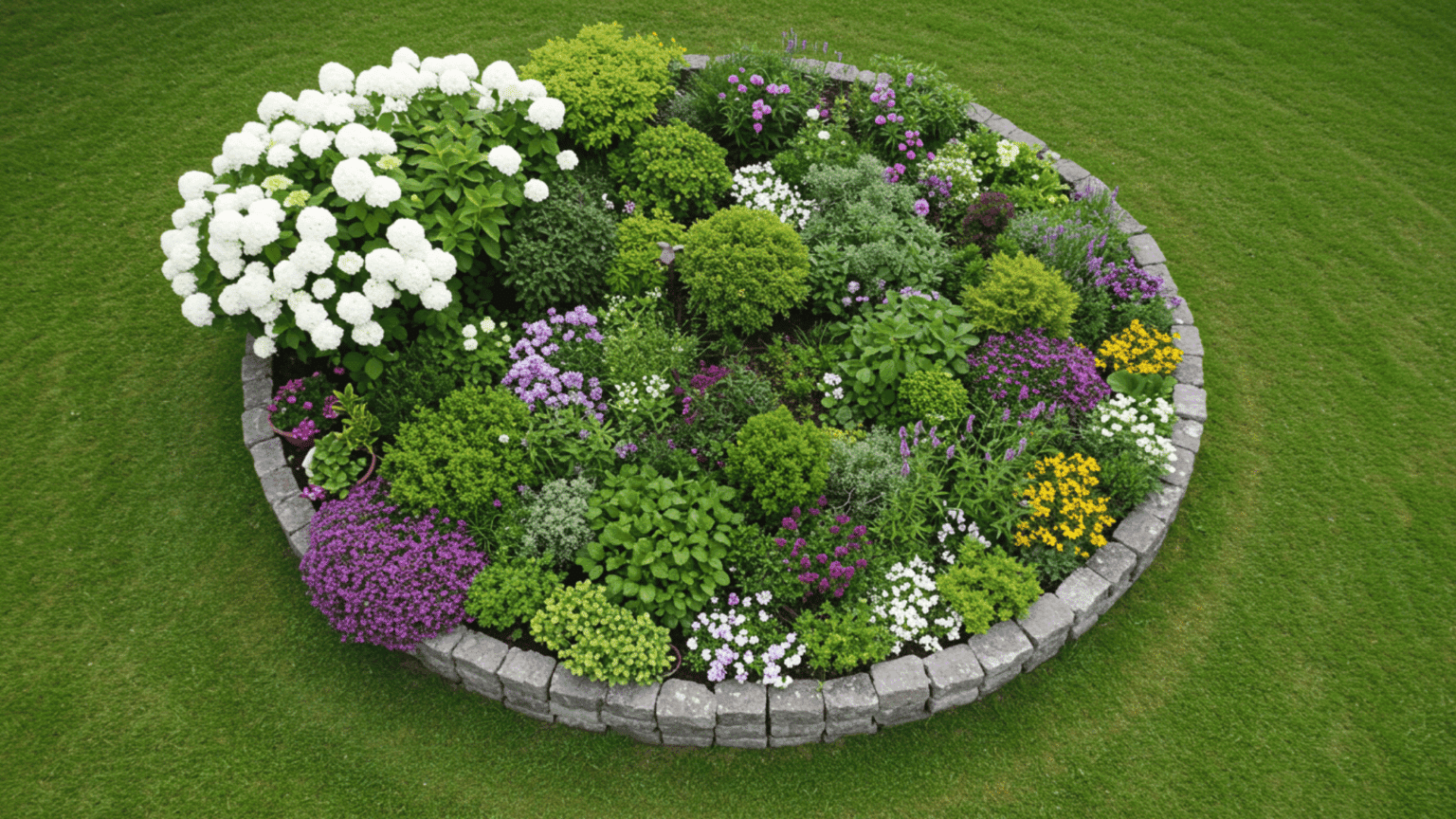 25 Layout Perennial Flower Garden Design Plans for Beginners - Opple House
