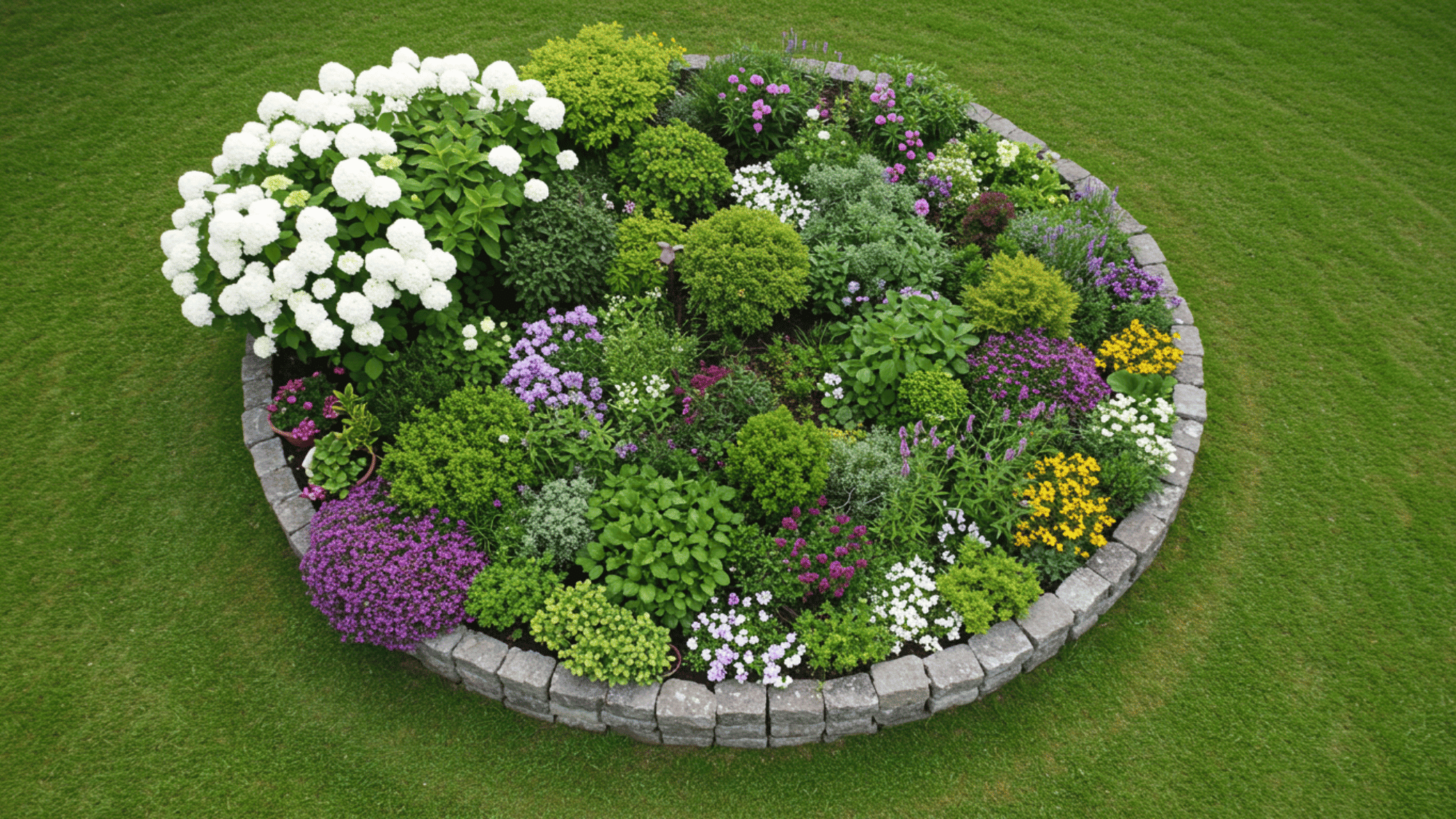 25 Layout Perennial Flower Garden Design Plans for Beginners - Opple House