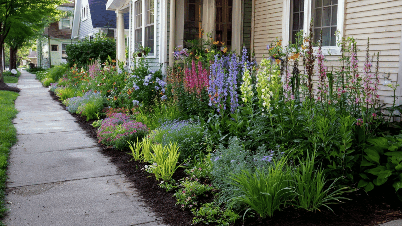 25 Layout Perennial Flower Garden Design Plans for Beginners - Opple House
